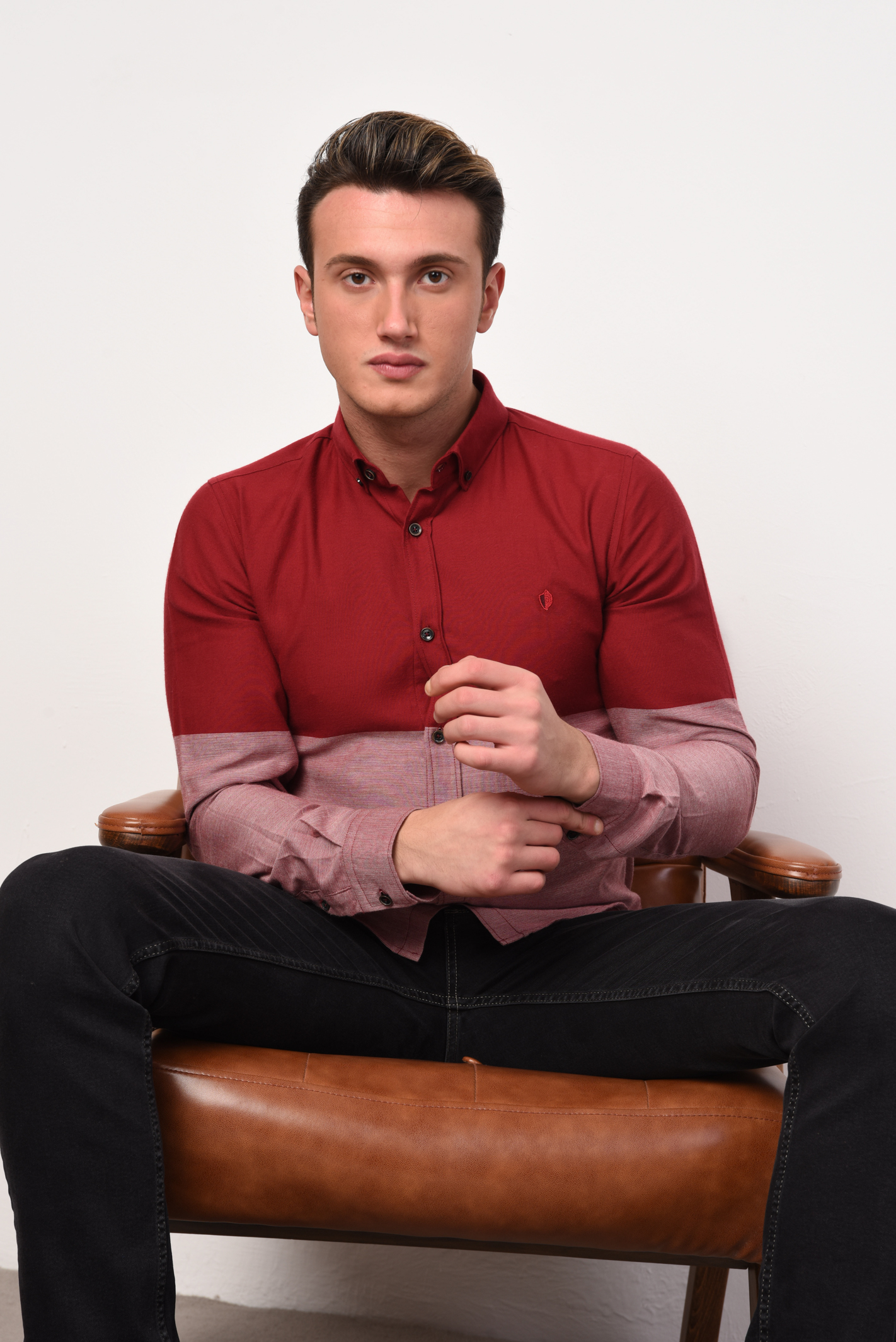 Brango. BRANGO GÖMLEK BORDO