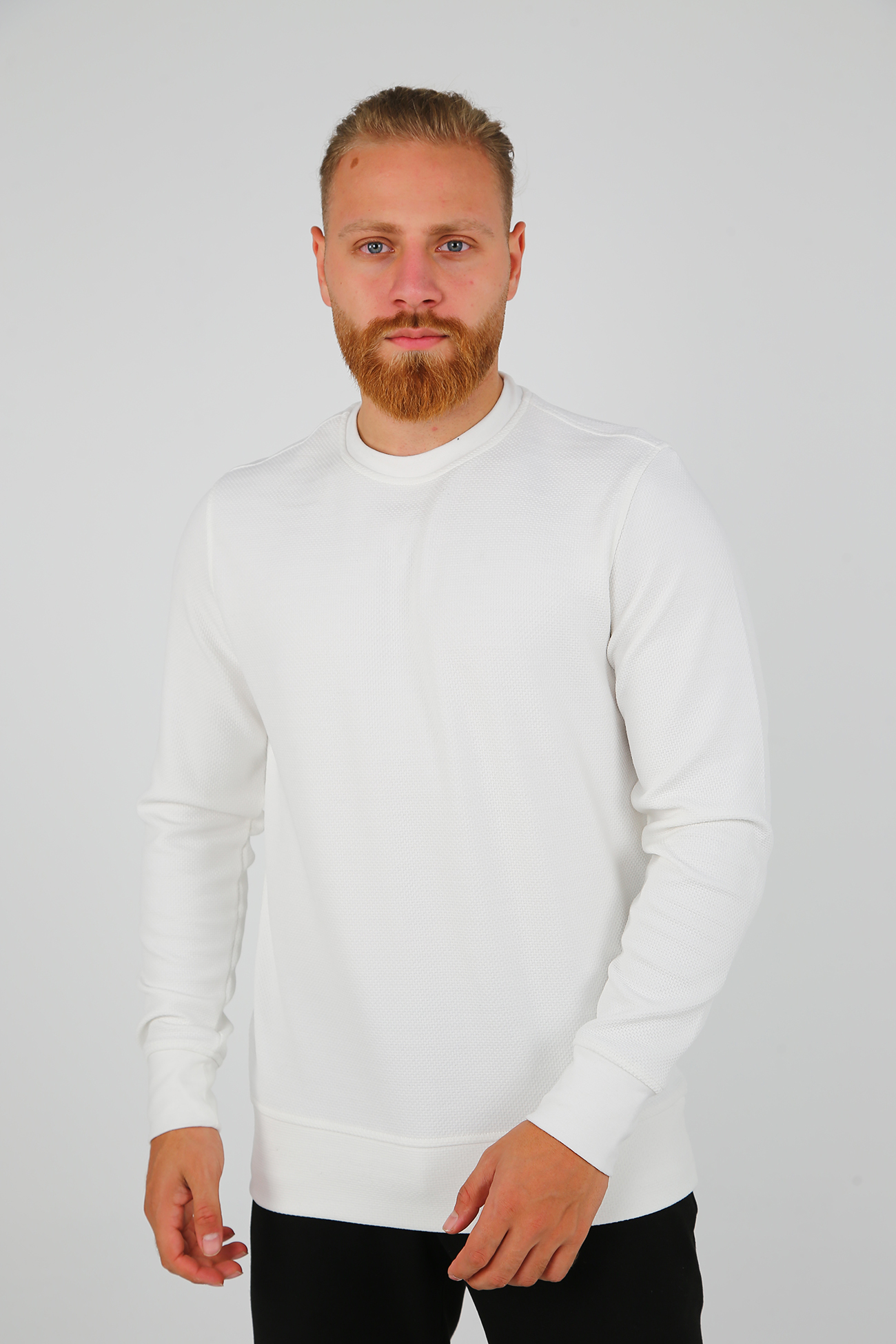 Brango. BRANGO SWEATSHIRT BEYAZ